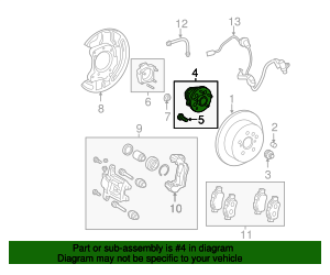 2011-2020 Toyota Sienna Hub & Bearing 42410-08020 | OEM Parts Online