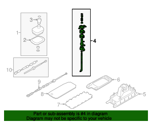 2008-2015 Audi Shift Lever 8J0-711-112-B | OEM Parts Online