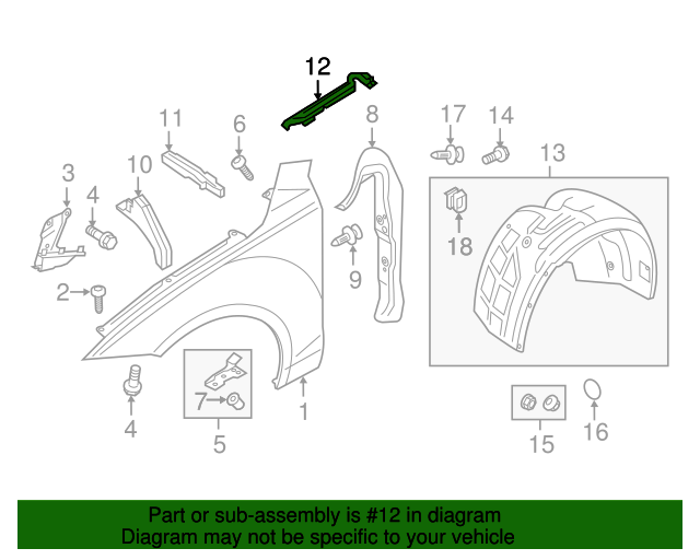4G8-823-731 - Fender Insulator 2012-2018 Audi | AutoNationParts.com