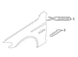 51-13-7-336-646 - Fender Molding 2011-2016 BMW | AutoNationParts.com