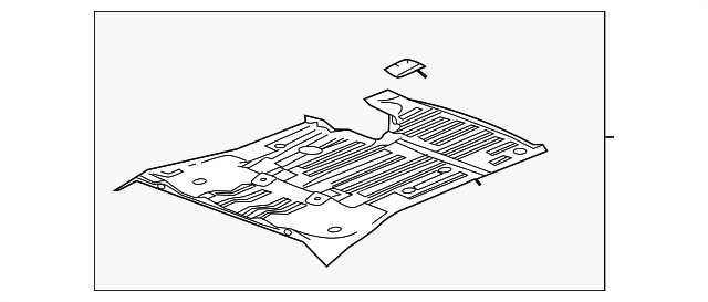 2021-2022 Buick Envision Rear Floor Panel 84784176 | GMPartsDirect.com