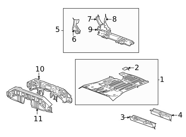 2021 Buick Envision Driver Side Rear End Panel Reinforcement 84733671 ...