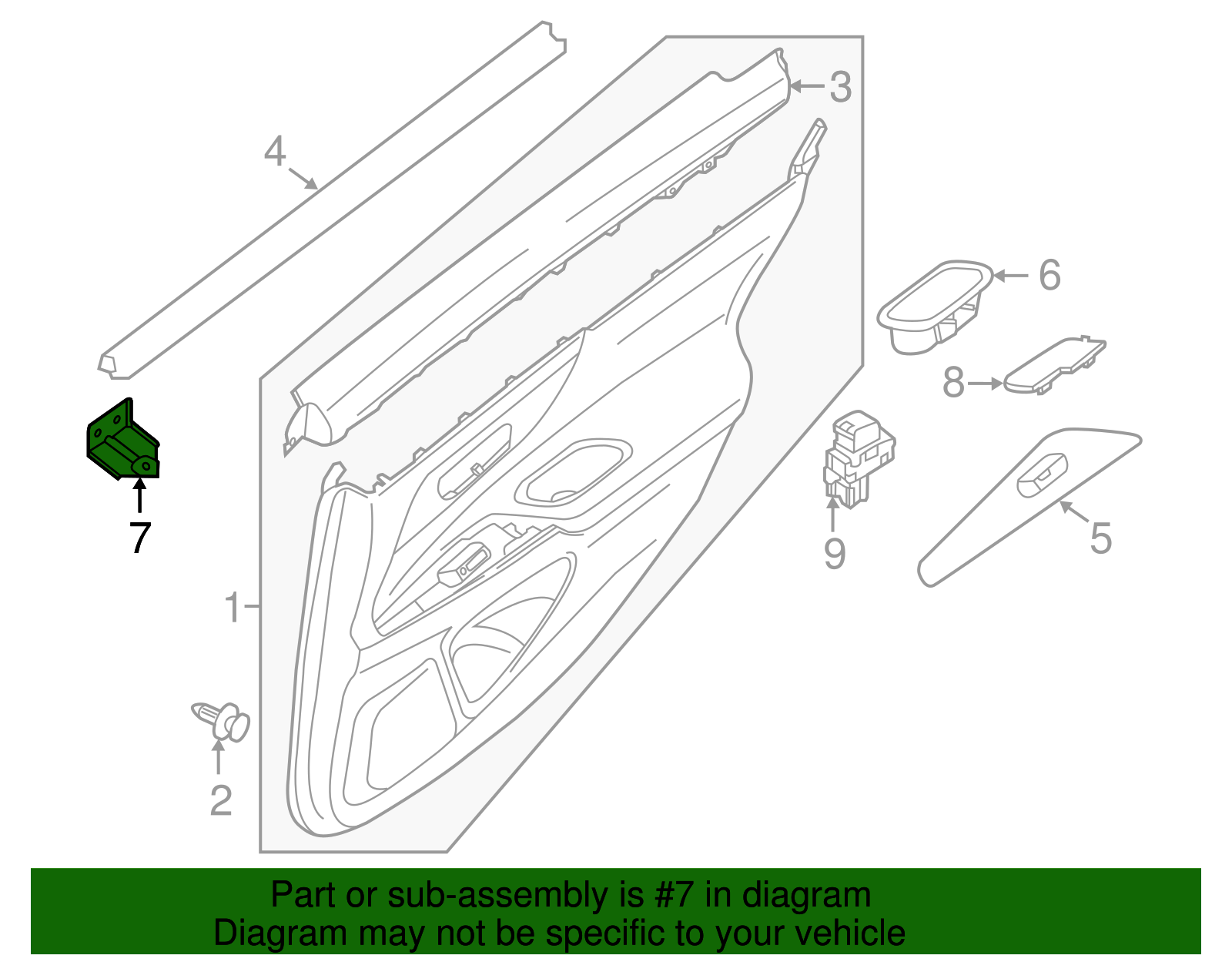2013-2018 Nissan Altima Pull Handle Bracket 82953-3TA0A | Bill Kay ...
