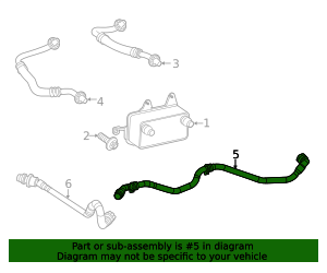 2020-2022 Mercedes-Benz Automatic Transmission Oil Cooler Hose Assembly ...