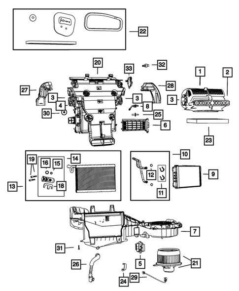Air Conditioner and Heater Units for 2015 Jeep Grand Cherokee | Mopar ...