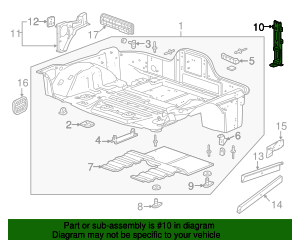 2014-2019 Chevrolet Corvette Rear Compartment Lift Window Latch Bracket ...