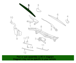 Genuine BMW 61-61-0-442-837 | Wiper Blade Set | FREE Shipping on Most ...
