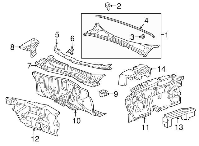 84115517 GM Driver Side Plenum Lower Panel Extension | GM Parts Store