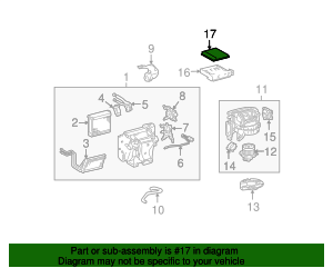 2011-2014 Toyota FJ Cruiser Cabin Air Filter 8713933010 ...