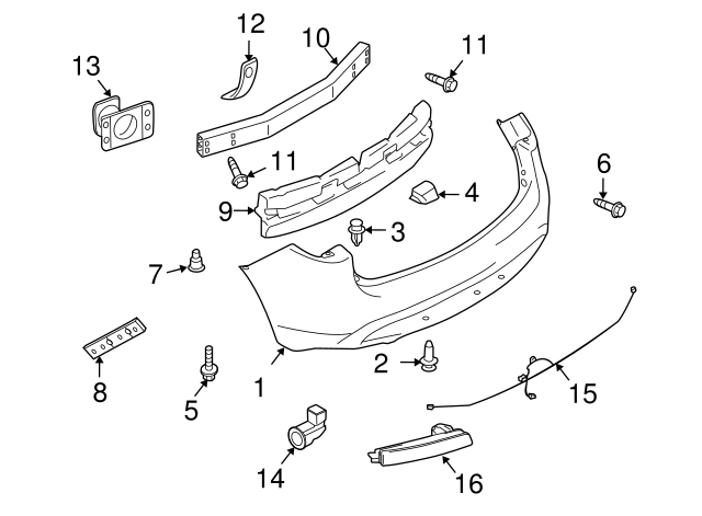 26565-5C000 - Reflector Panel 2009-2017 Infiniti | AutoNationParts.com