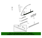 2021-2024 GM Front Driver Side Door Window Belt Reveal Molding 84844389 ...