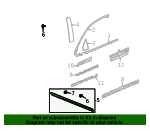 2021-2024 GM Chrome Front Driver Side Door Molding 84267936 GM ...