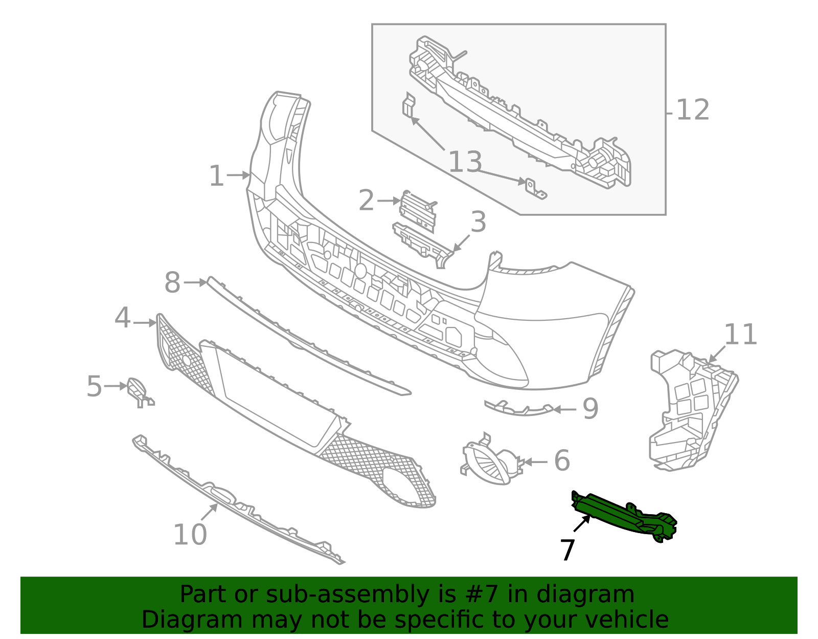 92406-AR010 - High-Quality Reflector Panel for 2022-2025 Genesis ...
