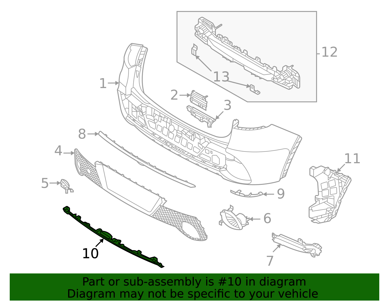 2022-2025 Genesis GV70 Skid Plate Rear Bumper 86670-AR000 ...
