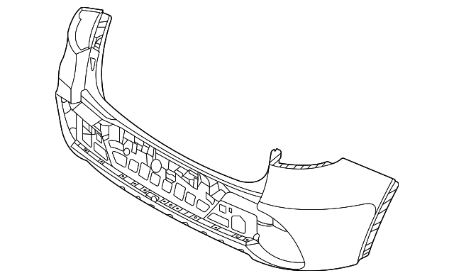 2022-2023 Genesis GV70 Bumper Cover 86610-AR080-AS | Hyundai Wholesale ...