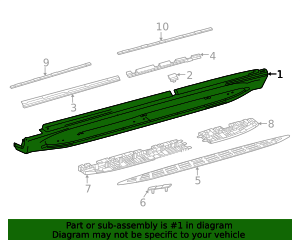 167-698-53-00 - Running Board 2020-2024 Mercedes-Benz GLS 450 ...