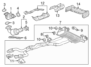 2016-2024 Chevrolet Camaro Muffler & Pipe Assembly 84897450 | GM Parts ...
