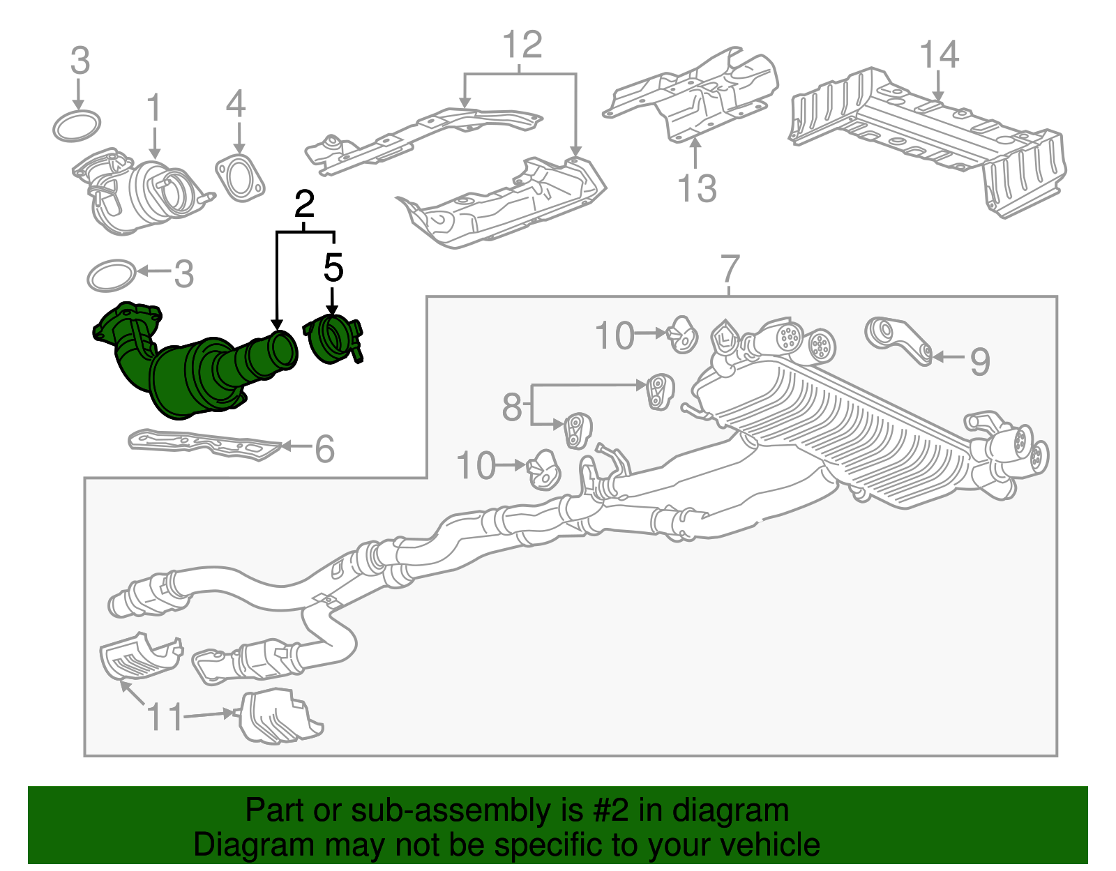 2016-2024 GM Driver Side 3-Way Catalytic Converter with Flange ...