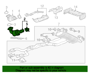 19420274 - Driver Side 3-Way Catalytic Converter with Flange, Bushing ...