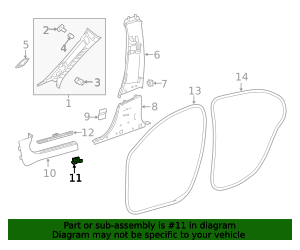 177-680-81-06 - Door Trim Sill Plate Insert 2020-2023 Mercedes-Benz ...