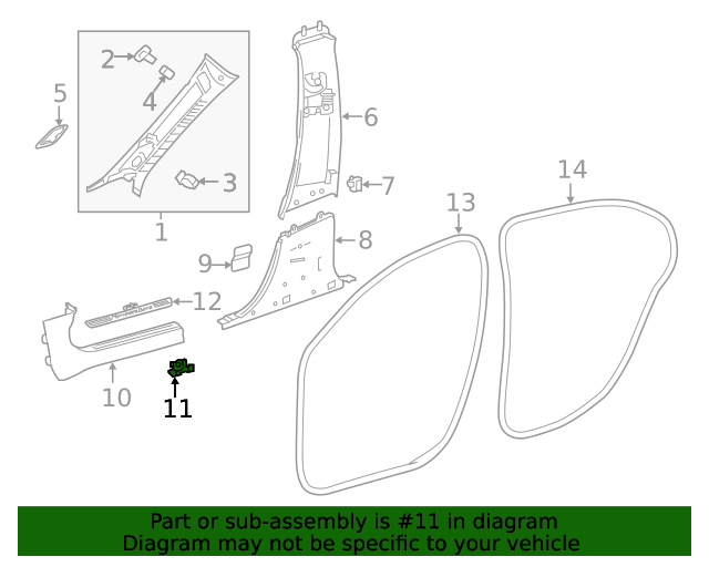 177-680-81-06 - Door Trim Sill Plate Insert 2020-2023 Mercedes-Benz ...