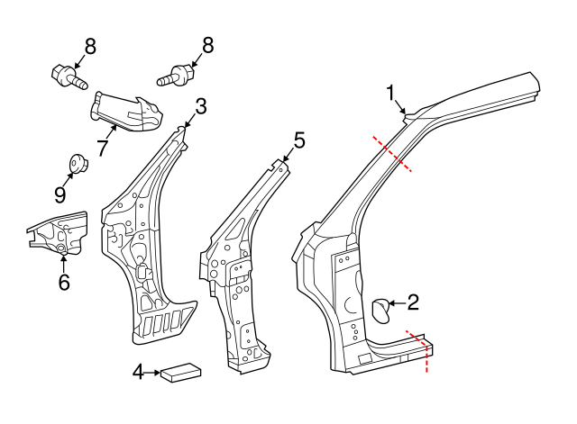 61109-21030 - Reinforcement - 2011-2016 Scion tC | Lithia Toyota Parts