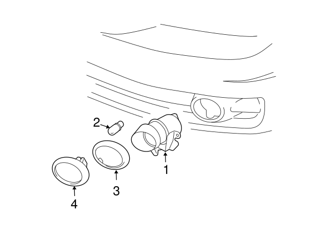 2005-2006 Hyundai Tiburon Fog Lamp Assembly 92201-2C500 | QuirkParts