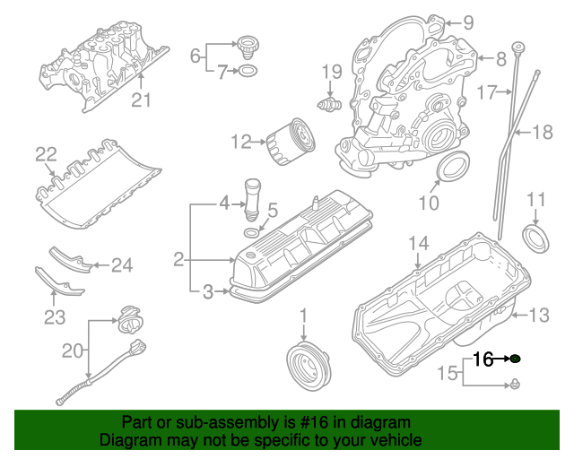 Genuine Drain Plug Washer for 1995-2005 Land Rover | Land Rover Part ...