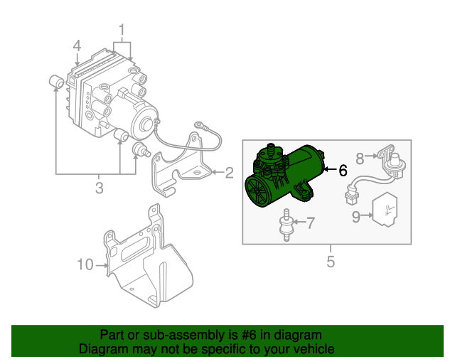 2001-2006 Volvo Vacuum Pump 31317445 | TascaParts.com