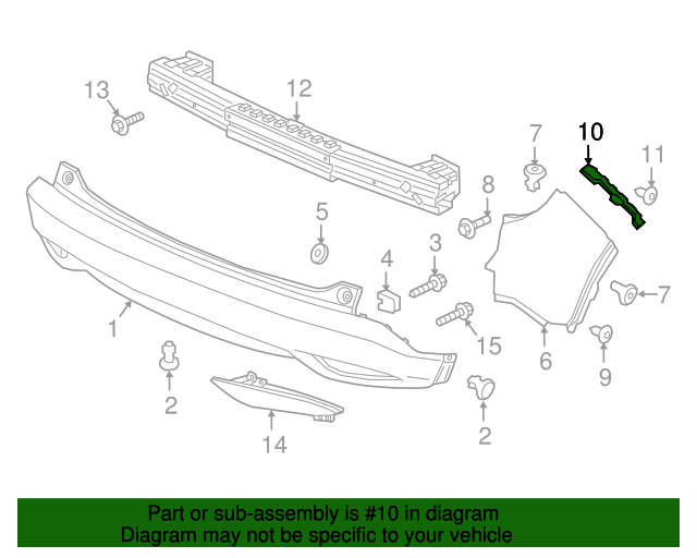 2016-2018 Honda HR-V Side Retainer 71598-T7A-000 | Honda Factory Parts