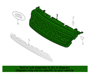 Genuine OEM Grille Part# LR092629 Fits 2018-2020 Land Rover Range Rover ...