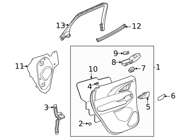 GM Parts | Window Trim - (42758554) | GM Parts Store