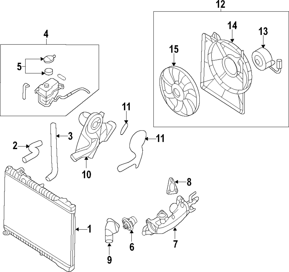 2011-2014 Hyundai Genesis Thermostat Housing 25611-3C660 | OEM Parts Online