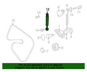 1990-1999 Mercedes-Benz Shock Absorber 604-200-02-14 | MB OEM Parts