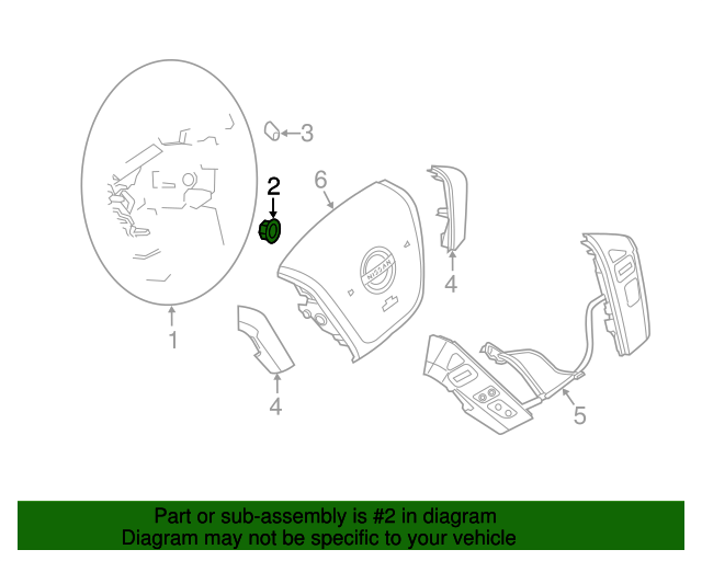 1996-2023 Nissan Steering Wheel Nut 01223-00241 | TascaParts.com