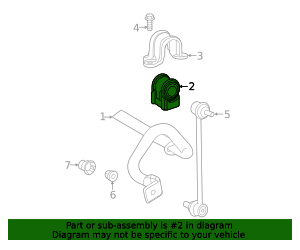 Genuine Toyota Stabilizer Bar Bushing part# 48815-33150 for 2018-2024 ...