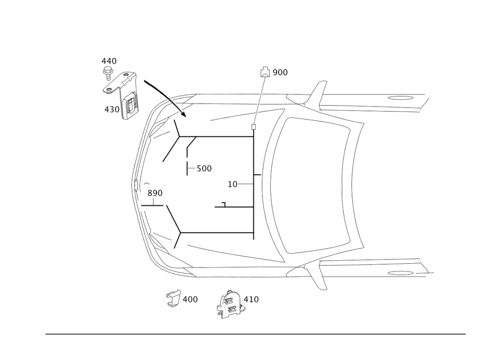 207-545-27-40 - Holder 2012-2017 Mercedes-Benz | Mercedes-Benz USA Parts
