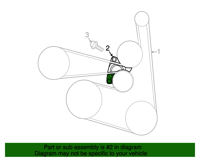 11955-3TA9D - Serpentine Tensioner 2013-2020 Nissan | Nissan Wholesale ...