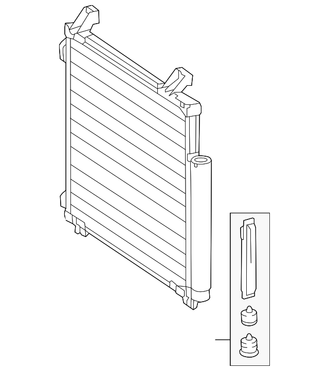 88460-74020 - A/C Condenser 2013 Scion iQ | Longo Toyota Parts
