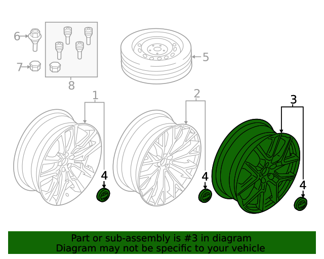 2023 Volvo XC60 Wheel, Alloy 32327353 | OEM Euro Parts