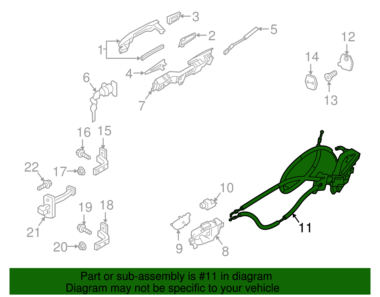 80501-5CH0A - High-Quality Lock Assembly for 2017-2020 Infiniti Q60 ...