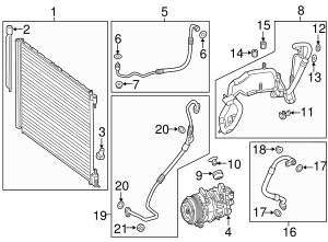 2017-2023 Mercedes-Benz Hose & Tube Assembly 213-830-30-02 ...