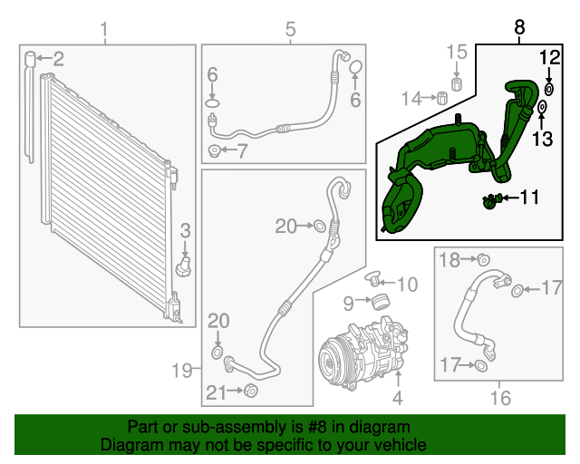 2017-2023 Mercedes-Benz Hose & Tube Assembly 213-830-30-02 ...