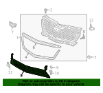2020-2024 Cadillac XT6 Front Lower Grille 84666649 GM | GMPartsDirect.com
