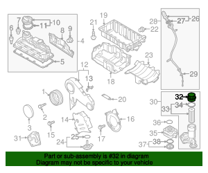 2009-2014 Volkswagen Top Cover 045-115-433-C | OEM Parts Online