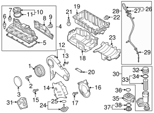 N-907-356-04 - Oil Pan Bolt - 2009-2014 Volkswagen Jetta | VW Direct ...