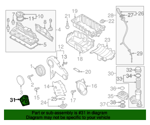 2005-2014 Volkswagen Engine Oil Filter Adapter Gasket 045-115-441 | OEM ...