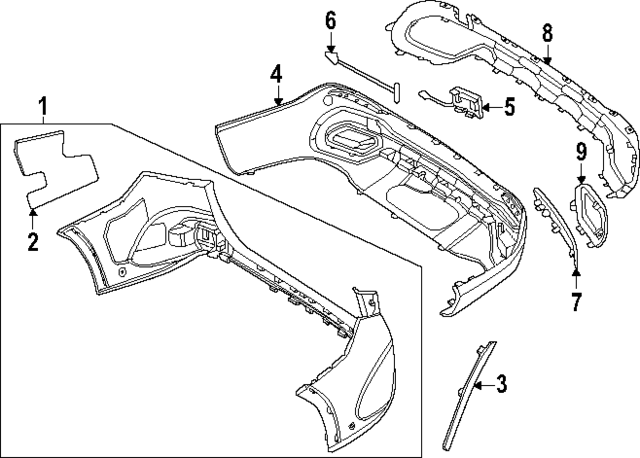 254-885-96-01 - Valance Panel 2023 Mercedes-Benz GLC 300 | Mercedes ...