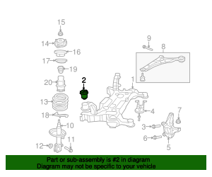 2008-2020 Mopar Bushing 5273729AB | TascaParts.com