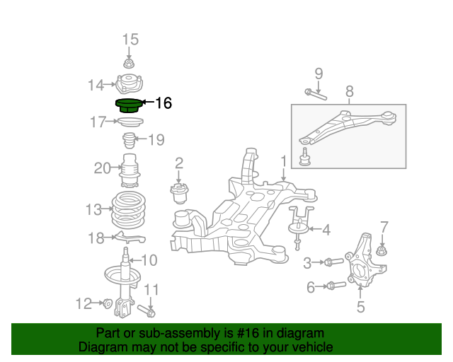 2008-2020 Mopar Bearing 4721602AB | TascaParts.com